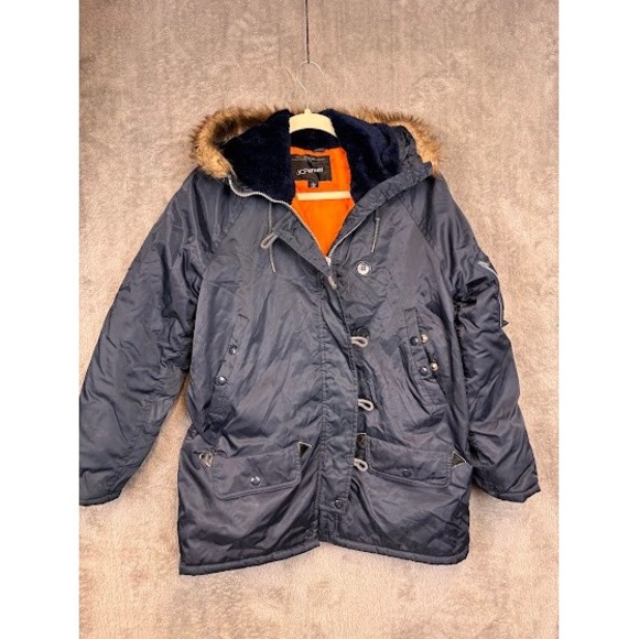 jcpenney | Jackets & Coats | Vintage Jcpenney Navy Blue Snorkel Parka ...